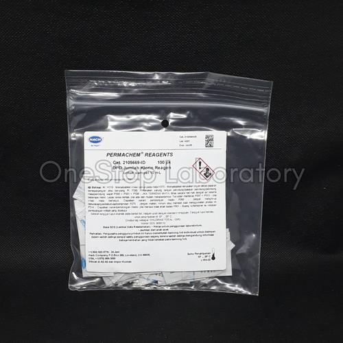 Jual HACH 2105669 DPD Total Chlorine Reagent Powder Pillows, 10 mL, pk ...