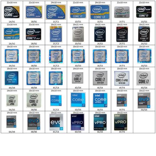 Jual Stiker Sticker Logo Core i7 Intel Inside - 1, C - Kab. Karawang ...