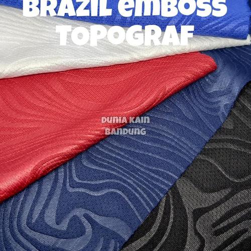Jual Bahan Kain Drifit Brazil Emboss Topograf Dryfit - Putih - Kota ...