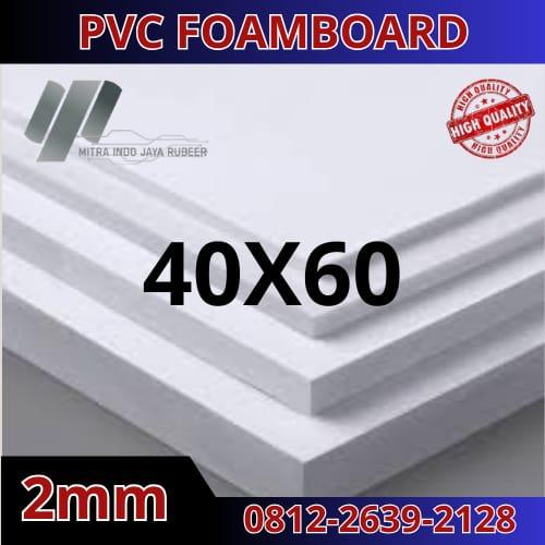 Jual Pvc foamboard lembaran dan potongan / Pvc papan iklan 2mm 40x60cm ...