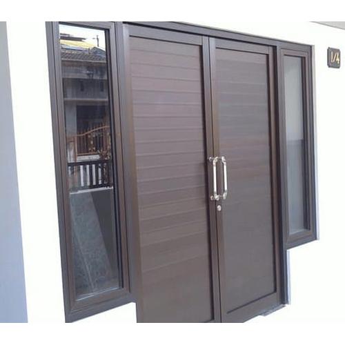 Jual Pintu Aluminium Ruang Tamu 2 Daun merk Alexindo + 2 Jendela Buka ...