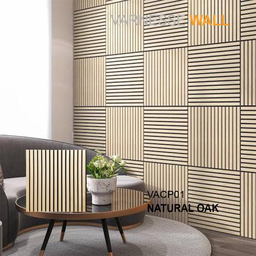 Jual Panel Akustik Varnesse Peredam Suara 60 x 60 CM - NATURAL OAK ...