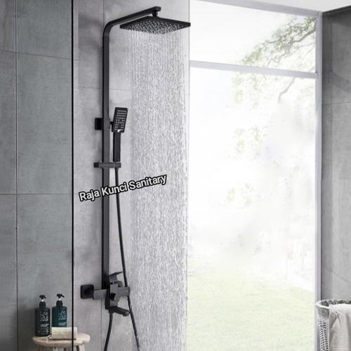 Jual Shower Column Hitam.Shower Tiang Hitam Kran Panas Dingin Hitam SUS ...