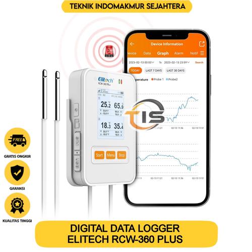 Jual Elitech RCW 360 Plus WIFI Digital Data Logger Real Time ...