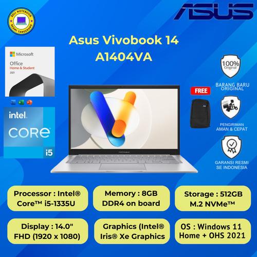Jual Asus Vivobook 14 A1404VA VIPS551M VIPS552M/Core i5-1335U/8GB/512GB ...