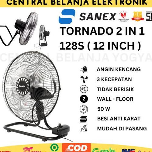 Jual KIPAS ANGIN DINDING DAN MEJA BESI TORNADO 12 INCH 2IN1 DESK FAN + WALL FAN 12 INCH TORNADO ...