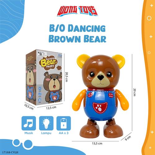 Jual B/O Dancing Brown Bear (17168-CVLH) - Mainan Anak Dance Goyang Karakter Beruang Swinging ...