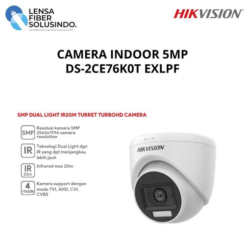 Jual Camera CCTV Indoor Hik Vision 5MP DS-2CE76K0T-EXLPF - Kota ...