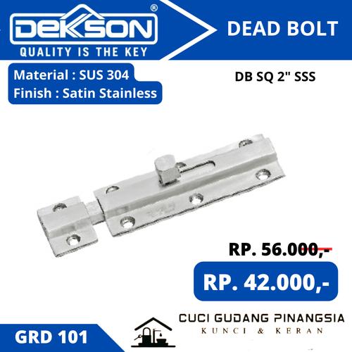 Jual DEKKSON GRD 101/102 GRENDEL SLOT PINTU DB SQ 2"/3" SSS SUS 304 - 3" INCH - Jakarta Barat ...