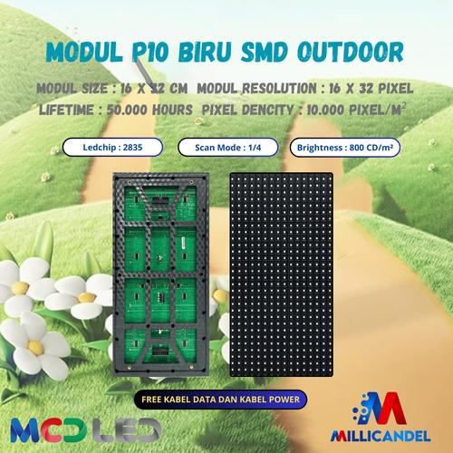 Jual MODUL P10 BIRU SMD SEMI OUTDOOR / INDOOR - Hanya Modul - Jakarta ...