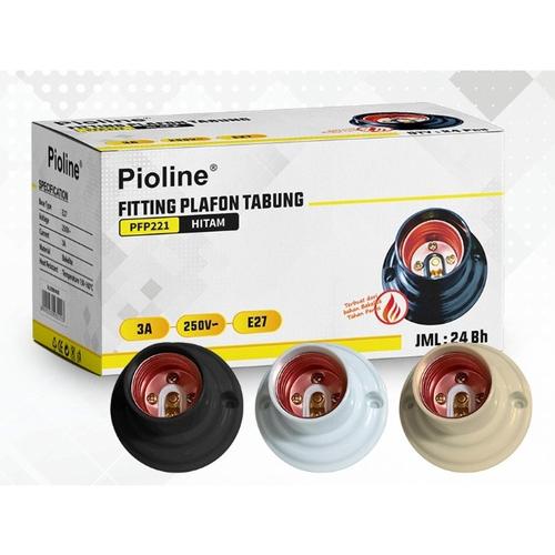 Jual Pioline Fitting Plafon Tabung 3A 250v PFP 221 Fitting Plafon Bulat ...