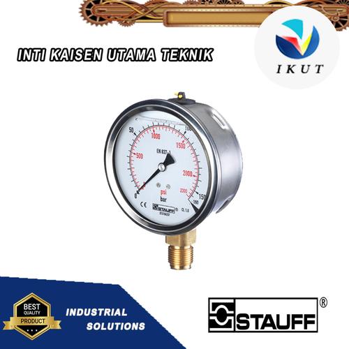Jual Pressure Gauge Stauff 2,5" SPG63 100 Bar NPT - Jakarta Barat ...