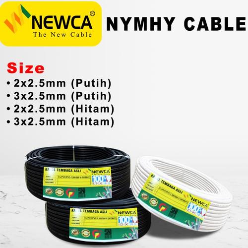 Jual Kabel Listrik NYMHY / Kabel Newca 2x2.5mm 3x2.5mm Tembaga Asli ...
