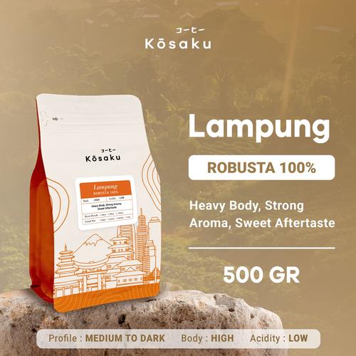 Promo Biji Kopi Bubuk Robusta Lampung Robusta 100% Coffee Beans 500 ...