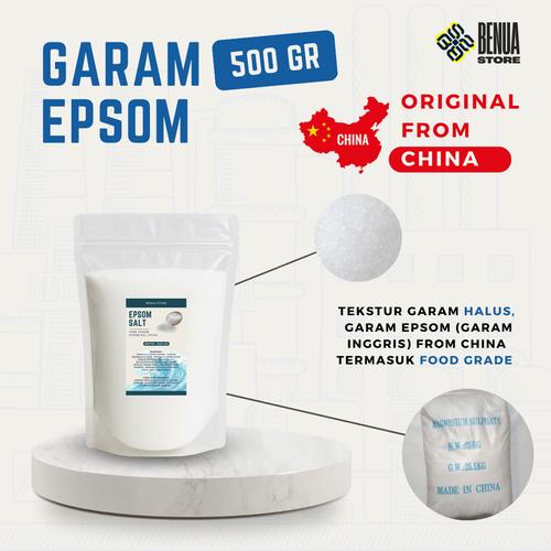 Jual Garam Epsom Magnesium Sulfat Garam Inggris 500 gr / Garam Rendam ...
