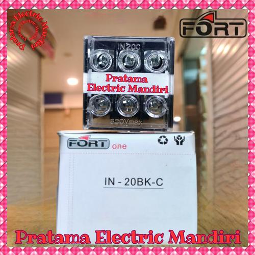 Jual FORT TERMINAL BLOCK BLOK IN 20 IN-20 IN20 IN-20C 3 POLE 3P 30A ...