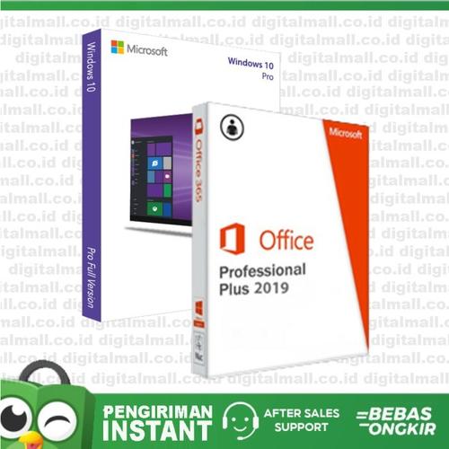 Jual WINDOWS 10 PRO + MICROSOFT OFFICE 2019 PRO PLUS ORIGINAL LIFETIME ...
