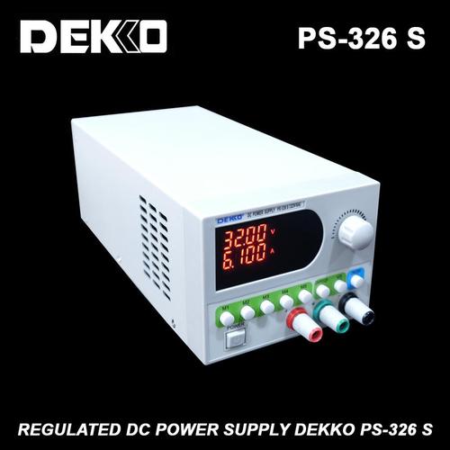 Jual Dekko PS-326 Regulated DC Power Supply Dekko PS326 - 32 Volt 6 Ampere adaptor - Jakarta ...
