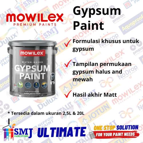 Jual Cat Plafon / Ceiling MOWILEX GYPSUM PAINT warna White Putih ...