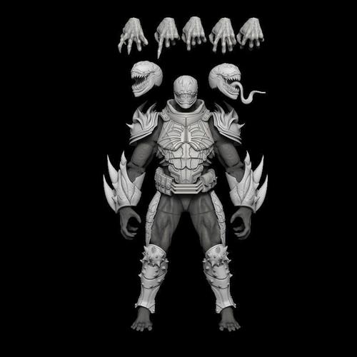 Jual Agent Venom Armor Kit and Heads untuk Kitbash Action Figure Muff ...