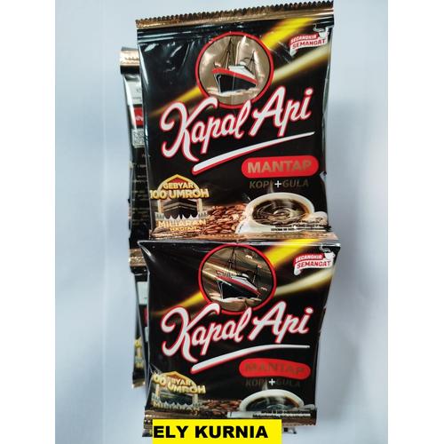 Jual Kopi Kapal Api MANTAP Kopi Gula 1 Renceng isi 10 sachet - Jakarta ...