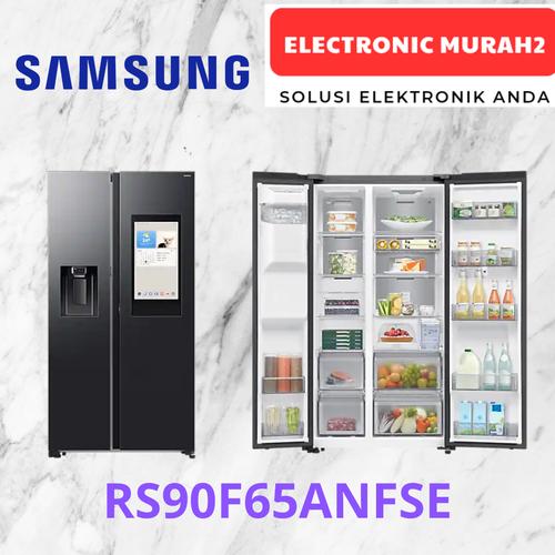 Jual SAMSUNG AI Refrigerator SBS Family Hub Black DOI 641L Bespoke RS90F65ANFSE - Jakarta Barat ...