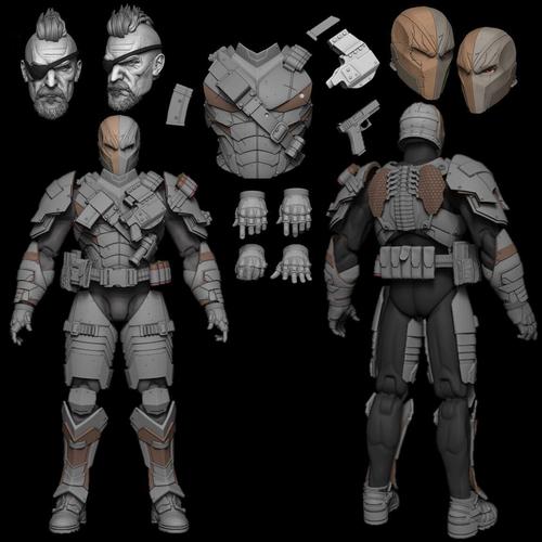 Jual deathstroke armor and heads untuk Kitbash Action Figure Muff Toys ...