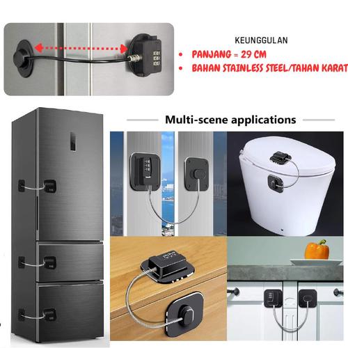 Jual kunci kulkas lemari laci jendela refrigerator freezer children ...
