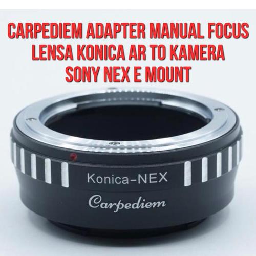 Jual CARPEDIEM Lens Adapter | KONICA - NEX | Lensa Konica AR Lenses to ...