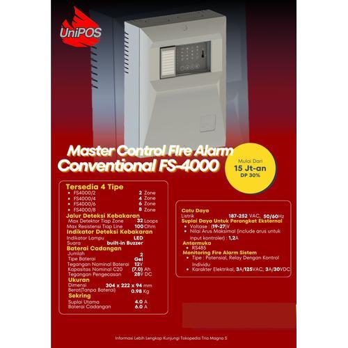 Jual Fire Alarm Unipos Conventional - Master Control Panel Conventional FS4000 - Kab. Tangerang ...