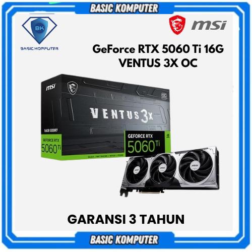 Jual MSI GeForce RTX 5060 Ti 16GB VENTUS 3x OC / RTX 5060Ti - Jakarta ...