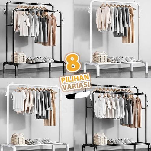 Jual Stand Hanger Organizer Baju Tingkat Serbaguna Material Besi ...