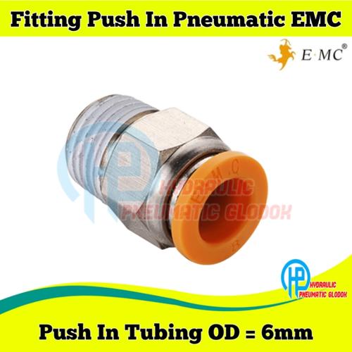Jual Fitting Push In Pneumatic LURUS EMC ZPC / EPC / PC 6mm - 06-M6 ...