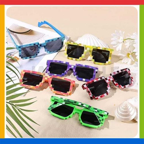 Jual Kacamata Pixel Frost Diamond Minecraft Kaca Mata Mozaik Glasses ...
