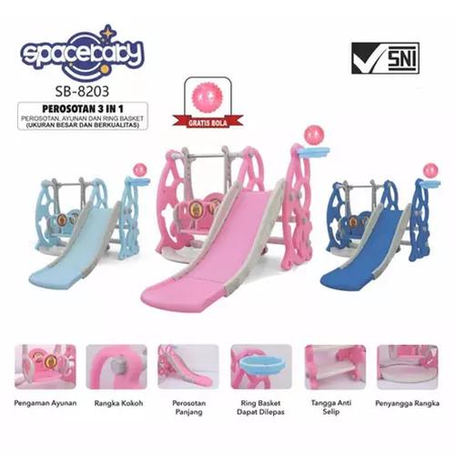 Jual Playground 3in1 Perosotan Anak BANANA Ayunan Ring Basket ...