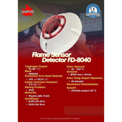 Jual Fire Alarm-UniPos-Conventional-Flame Detector-FD8040 Incl.with Base - Kab. Tangerang ...