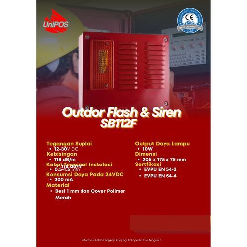Jual Fire Alarm-UniPos-Outdoor Flash&Siren-SB112F - Kab. Tangerang ...