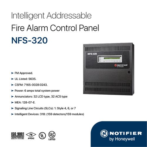 Jual Notifier Master Control Panel 1 Loop NFS-320E (Addresable ...