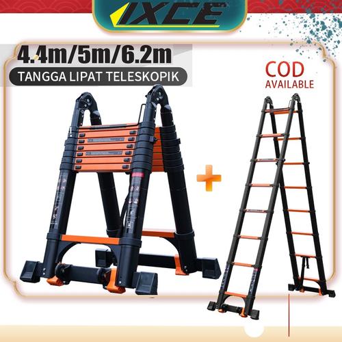 Jual Tangga Lipat Aluminium Teleskopik 5M Double Telescopic Ladder 5 ...