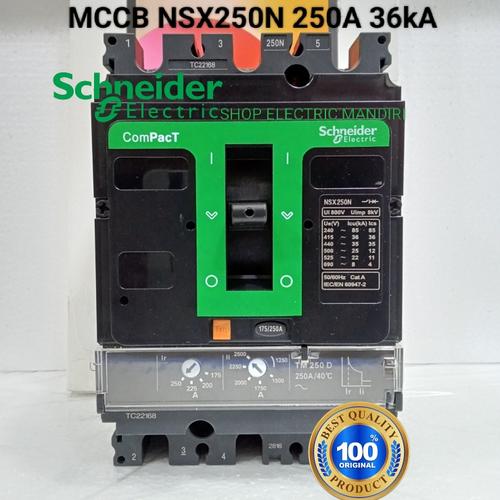 Jual MCCB BREAKER NSX 250A 3P PHASE 250A 50KA MCCB NSX250N 250AMPERE ...