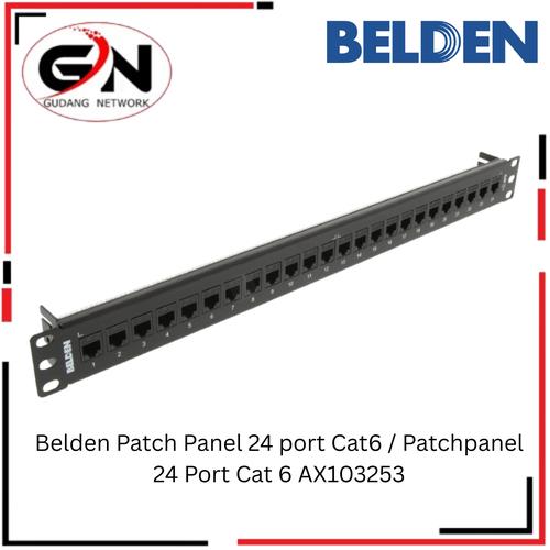 Jual Belden Patch Panel 24 port Cat6 / Patchpanel 24 Port Cat 6 ...