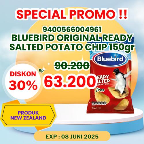 Jual BLUEBIRD ORIGINAL READY SALTED POTATO CHIP 150gr - Jakarta Barat ...