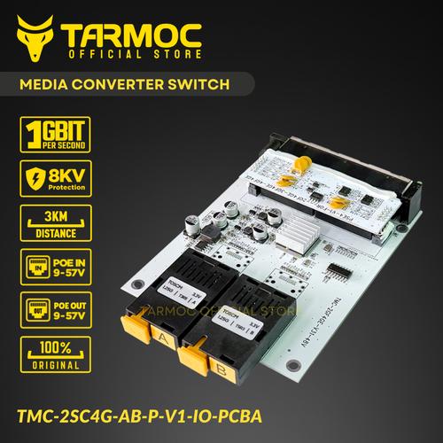 Jual Tarmoc TMC-2SC4G-AB-V1-IO-PCBA | Media Converter Switch 2 FO 4 LAN Gigabit POE IN & POE OUT ...
