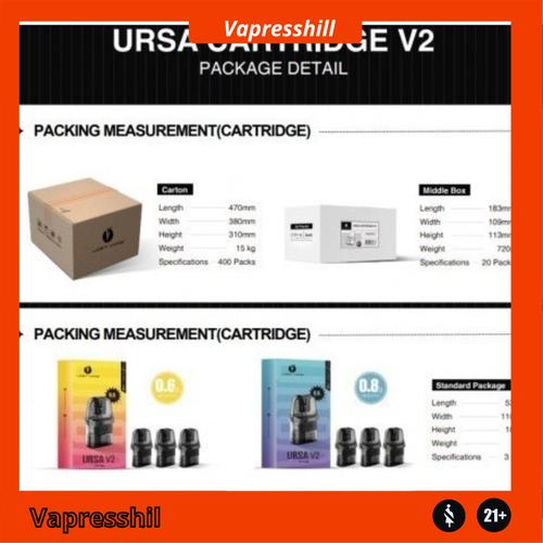 Jual URSA NANO V2 CATRIDGE REPLACEMENT BY LOST VAPE CATRIDGE 100% ...