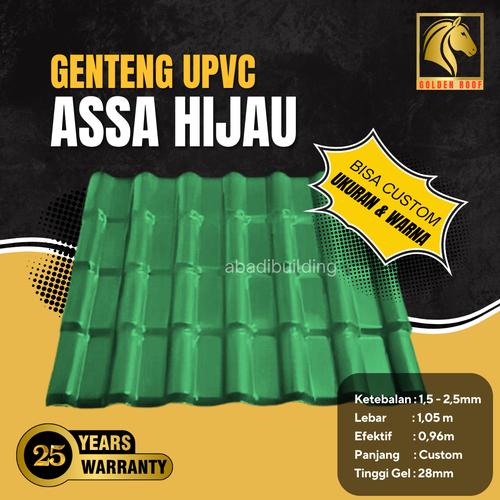 Jual Atap Genteng UPVC ASSA Warna Hijau - Setara Royal Roof dan dr ...