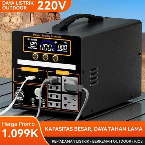Jual [Ready]Portable Power Station Outdor camping AC/DC/USB/TYPE-C 220V ...