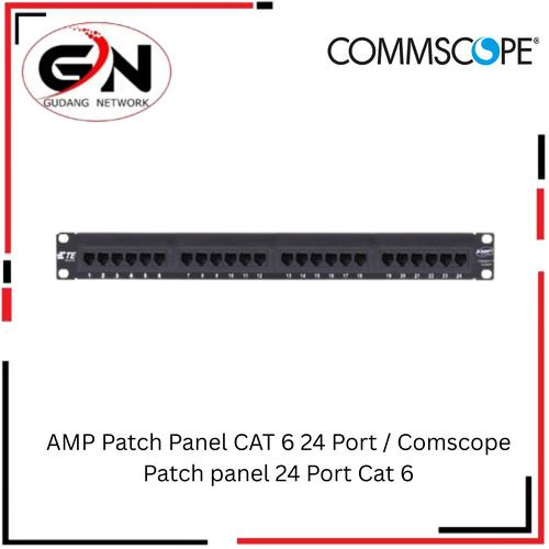 Jual AMP Patch Panel CAT 6 24 Port / Comscope Patch panel 24 Port Cat 6 ...