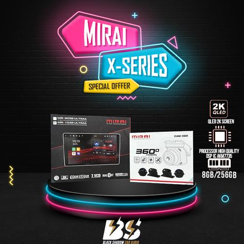 Jual paket headunit android mirai x series ultima dan camera 360 derajat mirai android 13 ram 12 ...