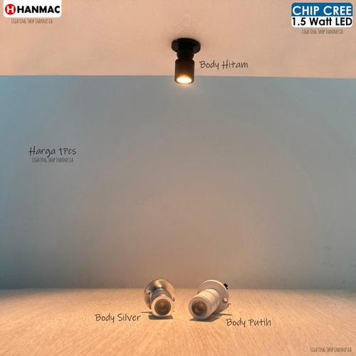 Jual Lampu downlight led mini kecil 1w spotlight sorot puter arah ...