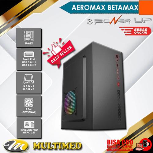 Promo Casing PC/Office 3 Power Up BETAMAX with PSU NERO-225 500Watt ...